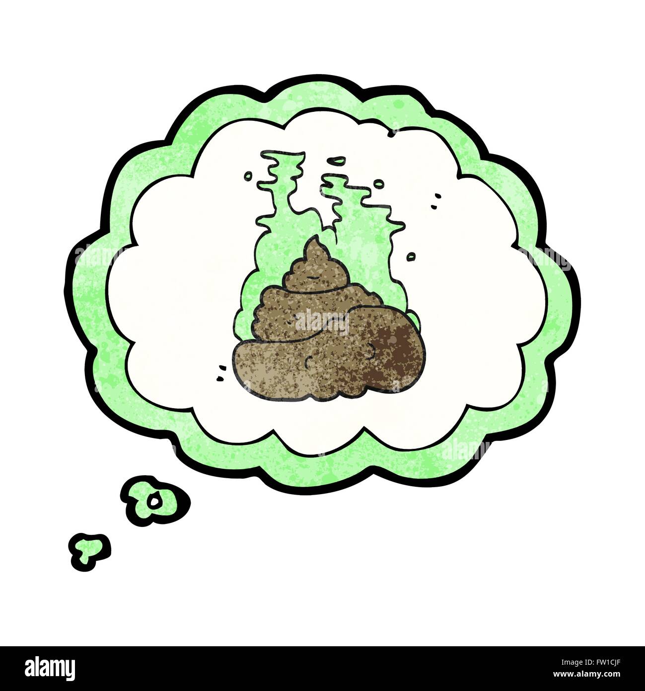 freehand drawn thought bubble textured cartoon gross poop Stock Vector Image & Art - Alamy