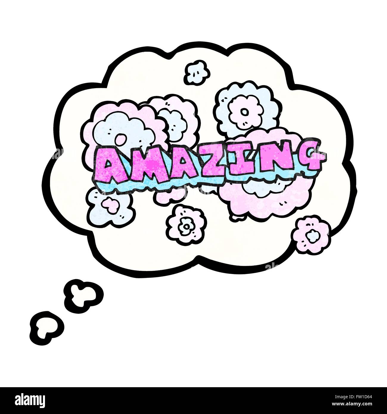 Freehand drawn cartoon amazing word hi-res stock photography and images ...