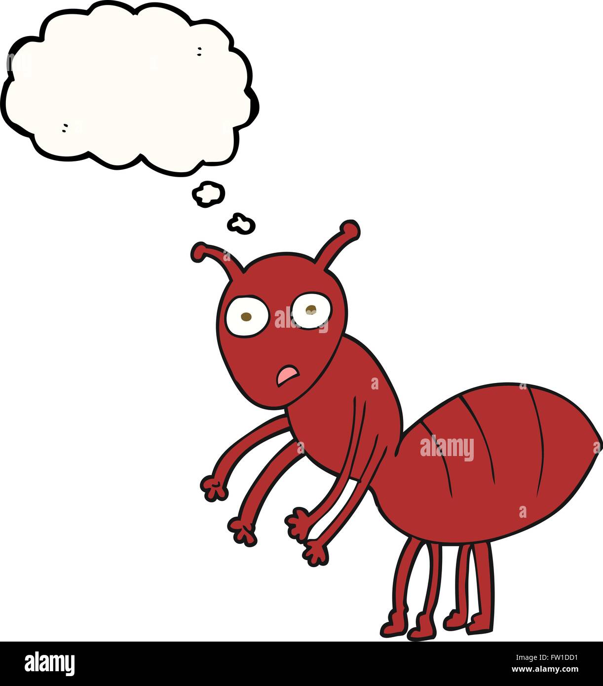 freehand drawn thought bubble cartoon ant Stock Vector Image & Art - Alamy