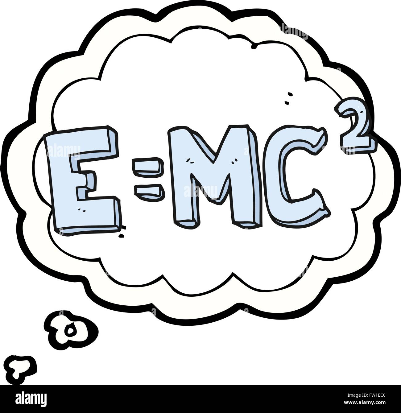 freehand drawn thought bubble cartoon science formula Stock Vector ...