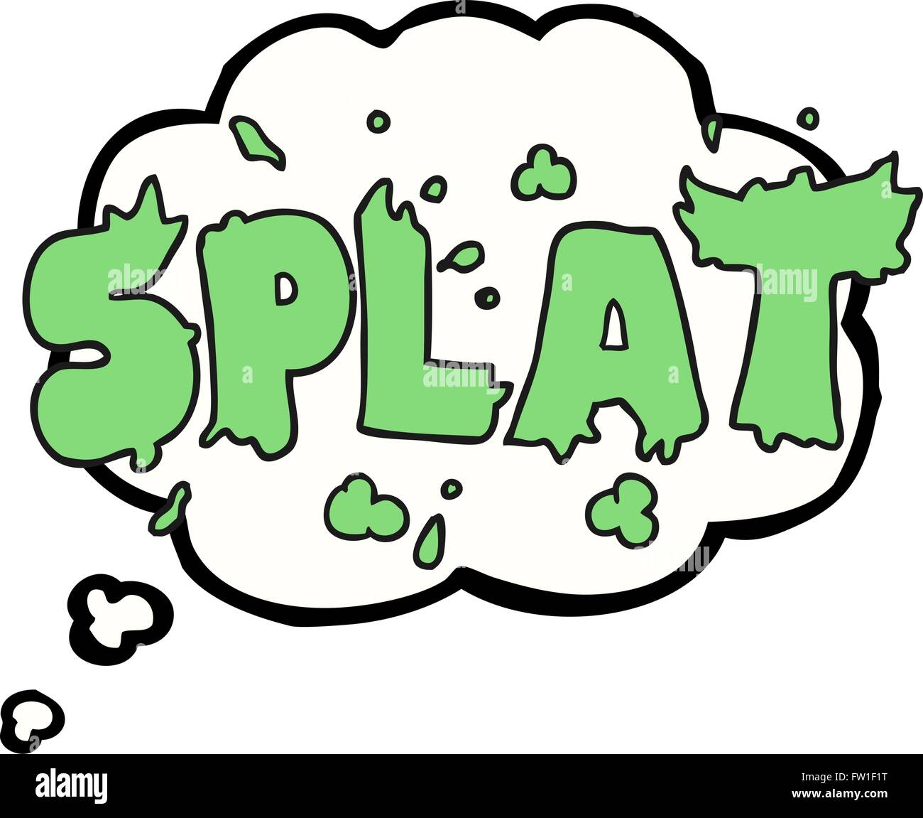Freehand drawn bubble cartoon splat hi-res stock photography and images ...