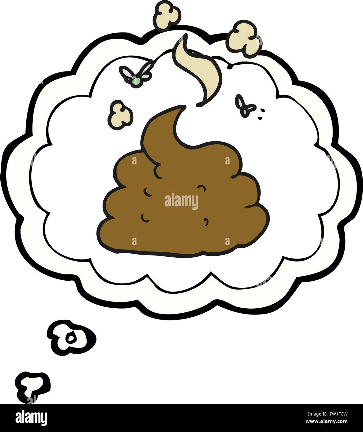 freehand drawn thought bubble cartoon gross poop Stock Vector Image ... freehand drawn thought bubble cartoon gross poop Stock Vector Image ...