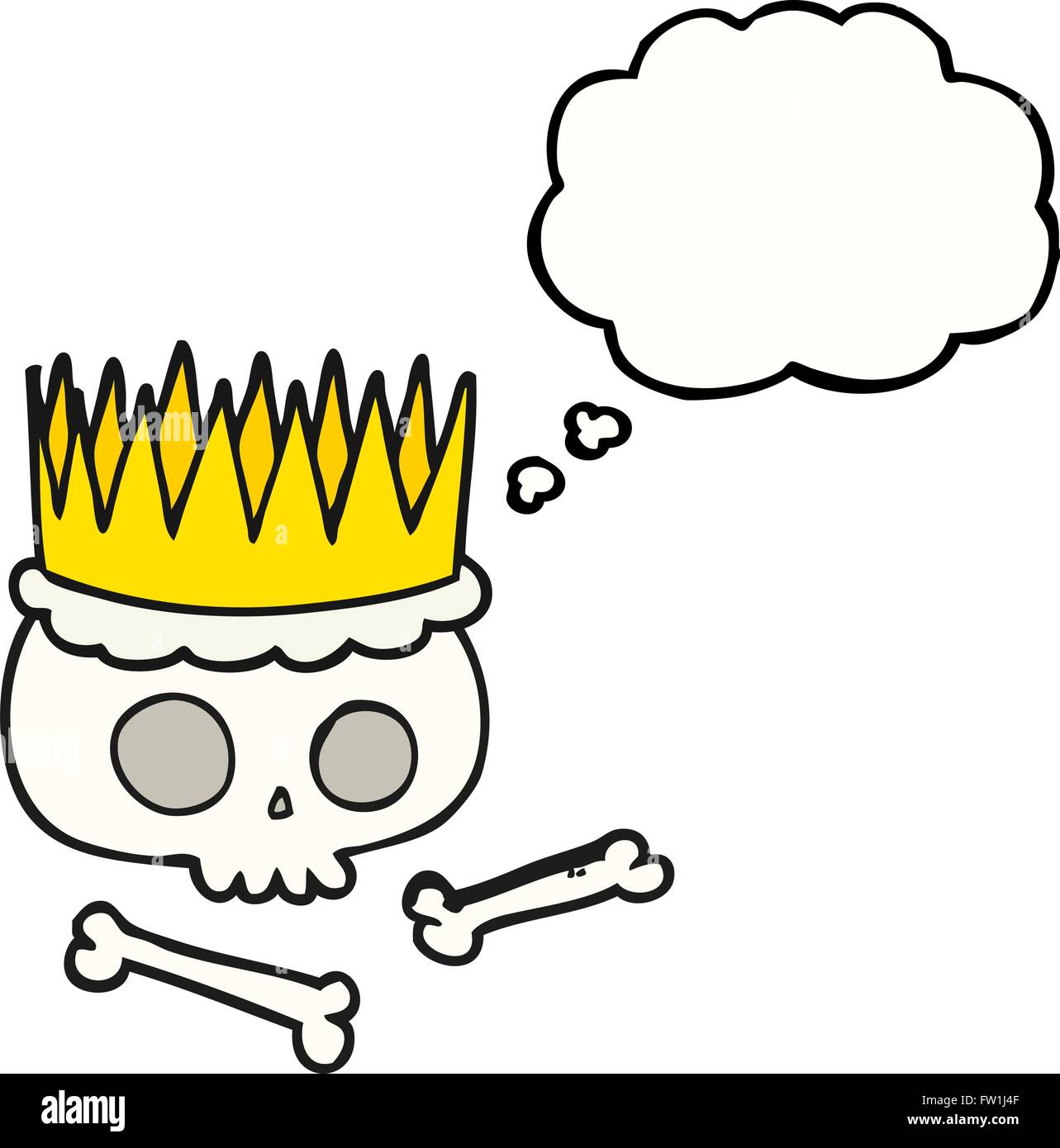 freehand drawn thought bubble cartoon crown Stock Vector Image & Art ...