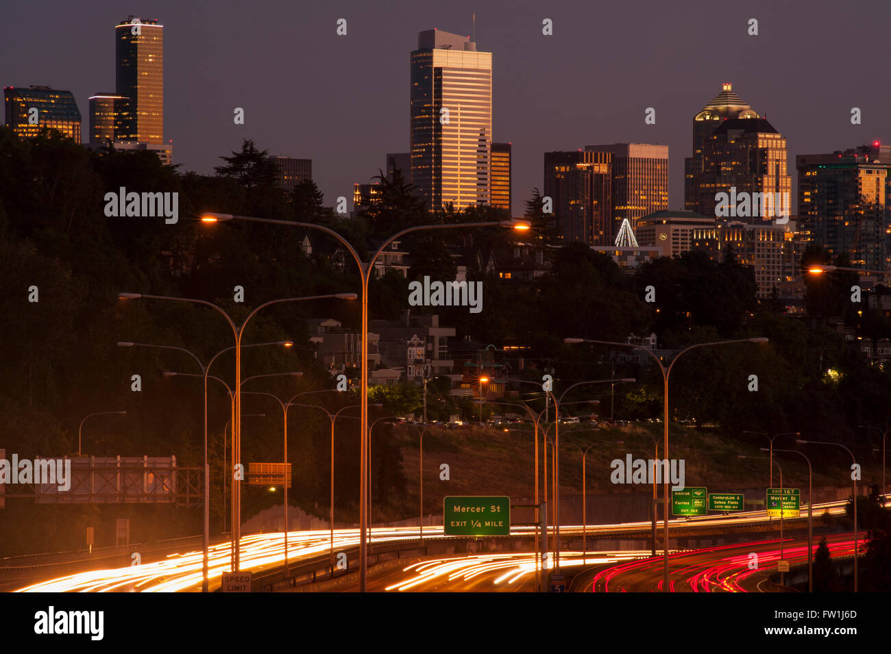 Interstate traffic sunset hi-res stock photography and images - Alamy