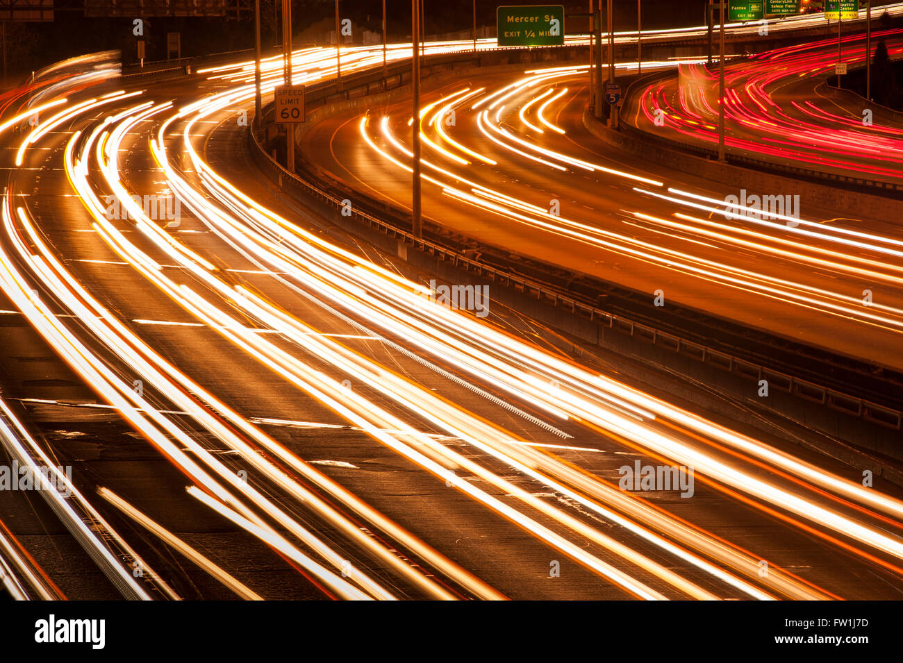 Car light streaks hi-res stock photography and images - Alamy