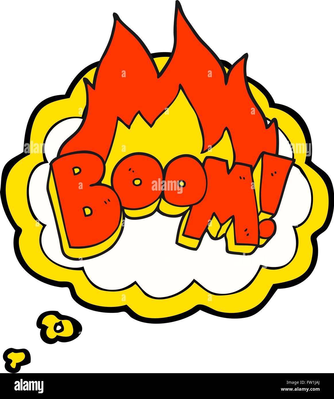 Freehand drawn cartoon boom symbol Stock Vector Images - Alamy