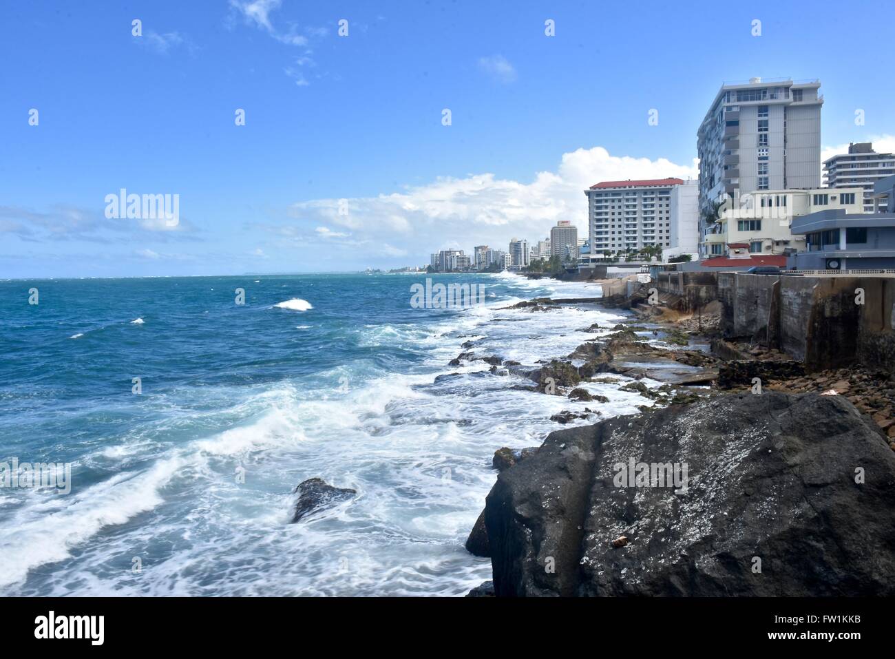 Puerto Rico ocean and beach Stock Photo - Alamy