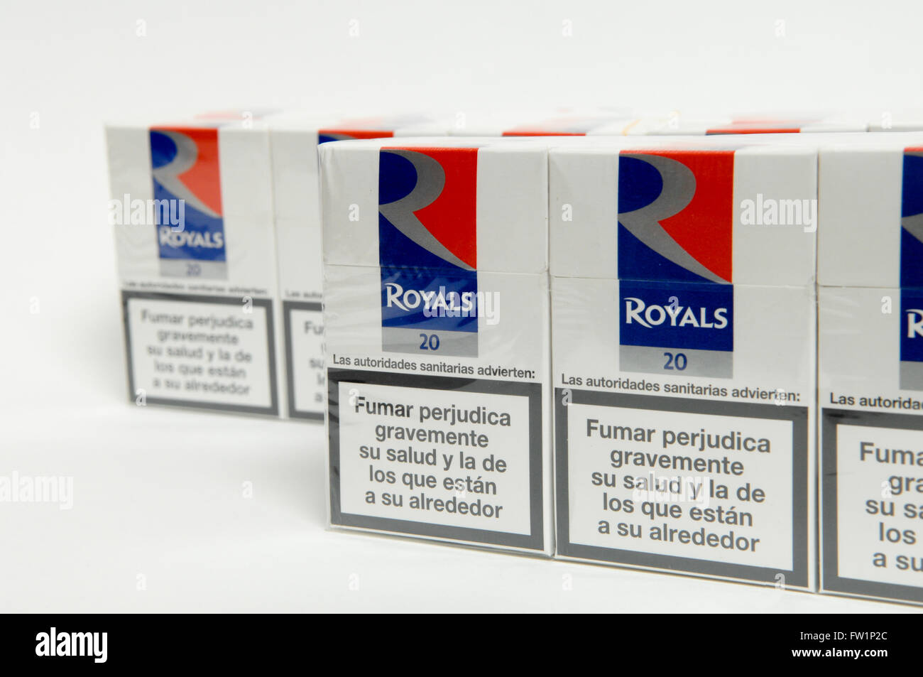 Selection of Royals Cigarettes on sale in a tobacconist Stock Photo - Alamy