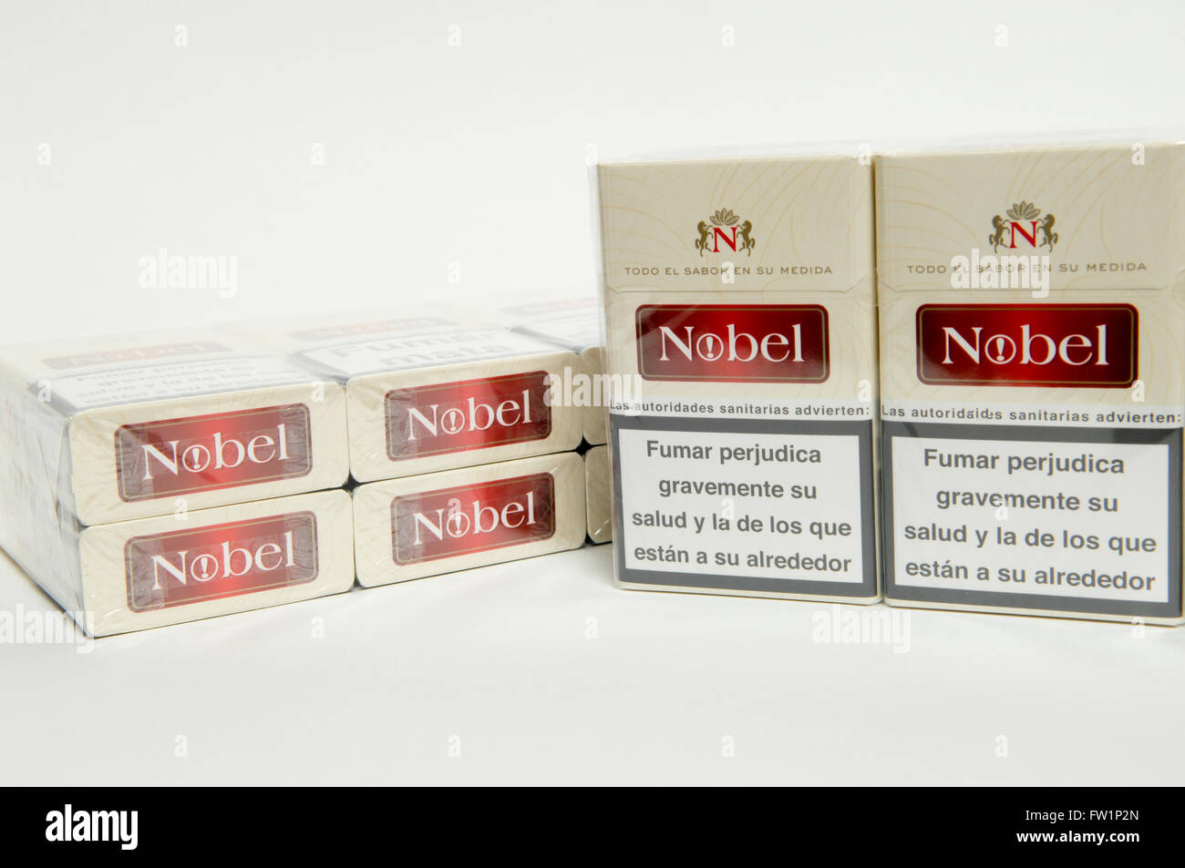 Nobel cigarettes tobacco packet hi-res stock photography and images - Alamy