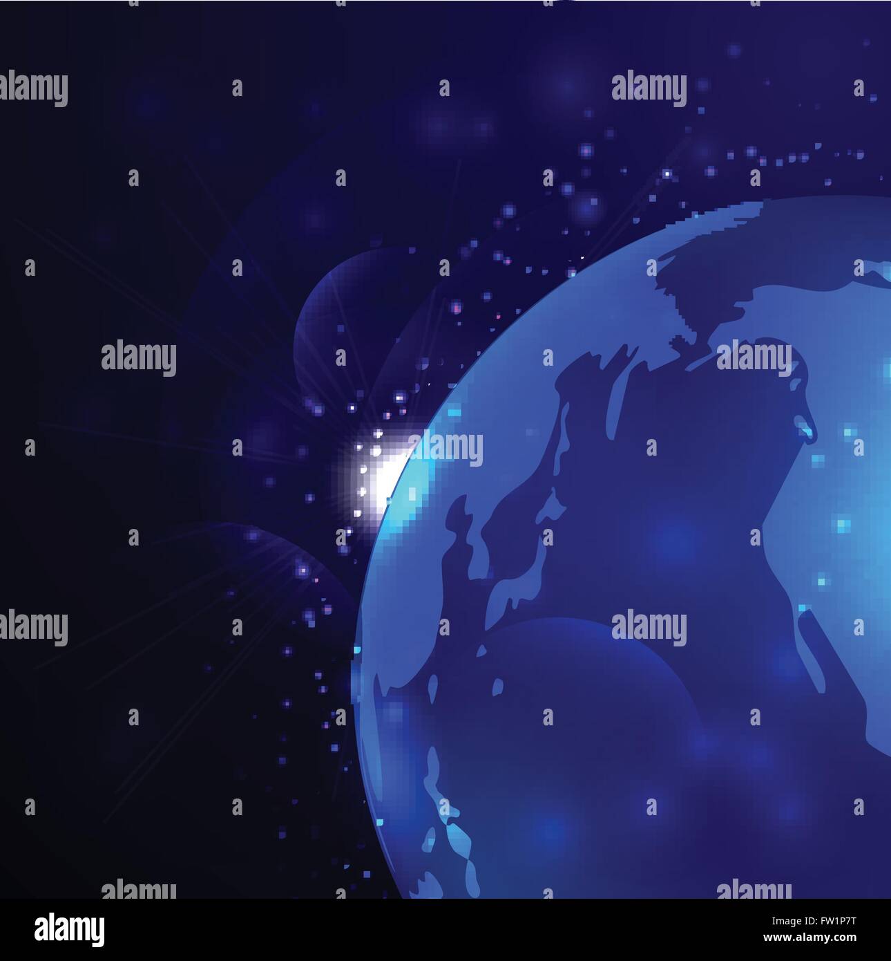 Earth Vector Space Background Stock Vector Image & Art - Alamy