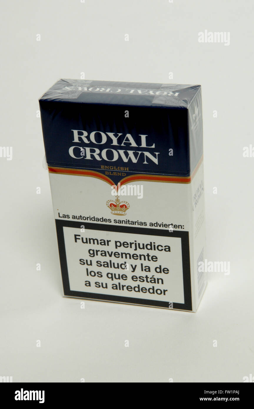 Royal Crown packet tobacco cigarettes Stock Photo - Alamy