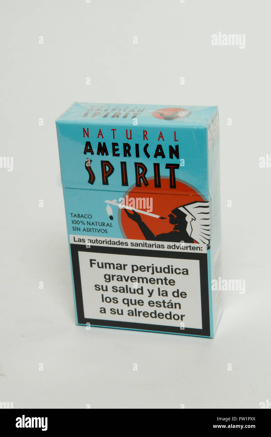 Natural American Spirit Tobacco Packet Stock Photo - Alamy