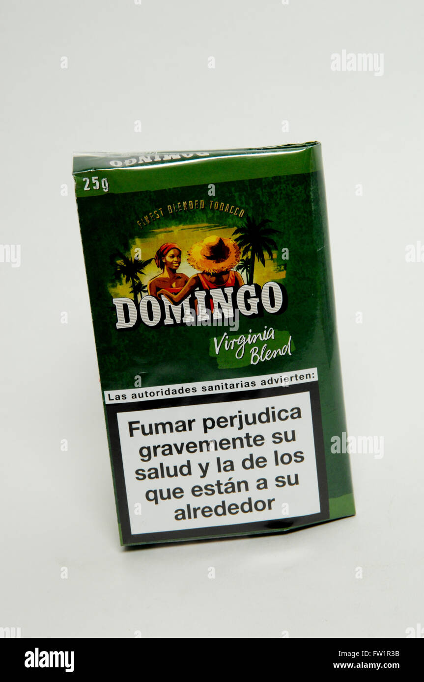 Domingo Hand Rolling Virginia Blend Tobacco Stock Photo - Alamy