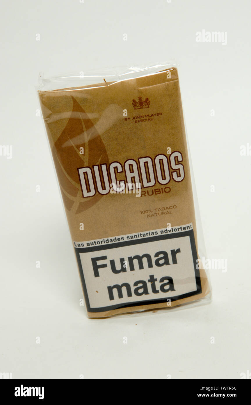 Ducados Rubio Hand Rolling Tobacco Stock Photo - Alamy
