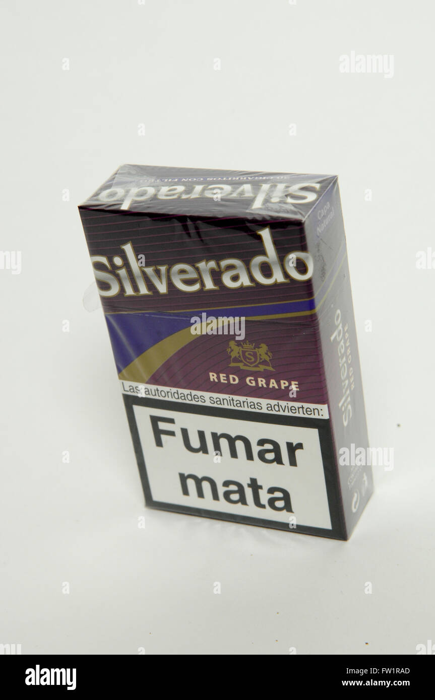 Silverado Red Grape Cigarettes Stock Photo - Alamy