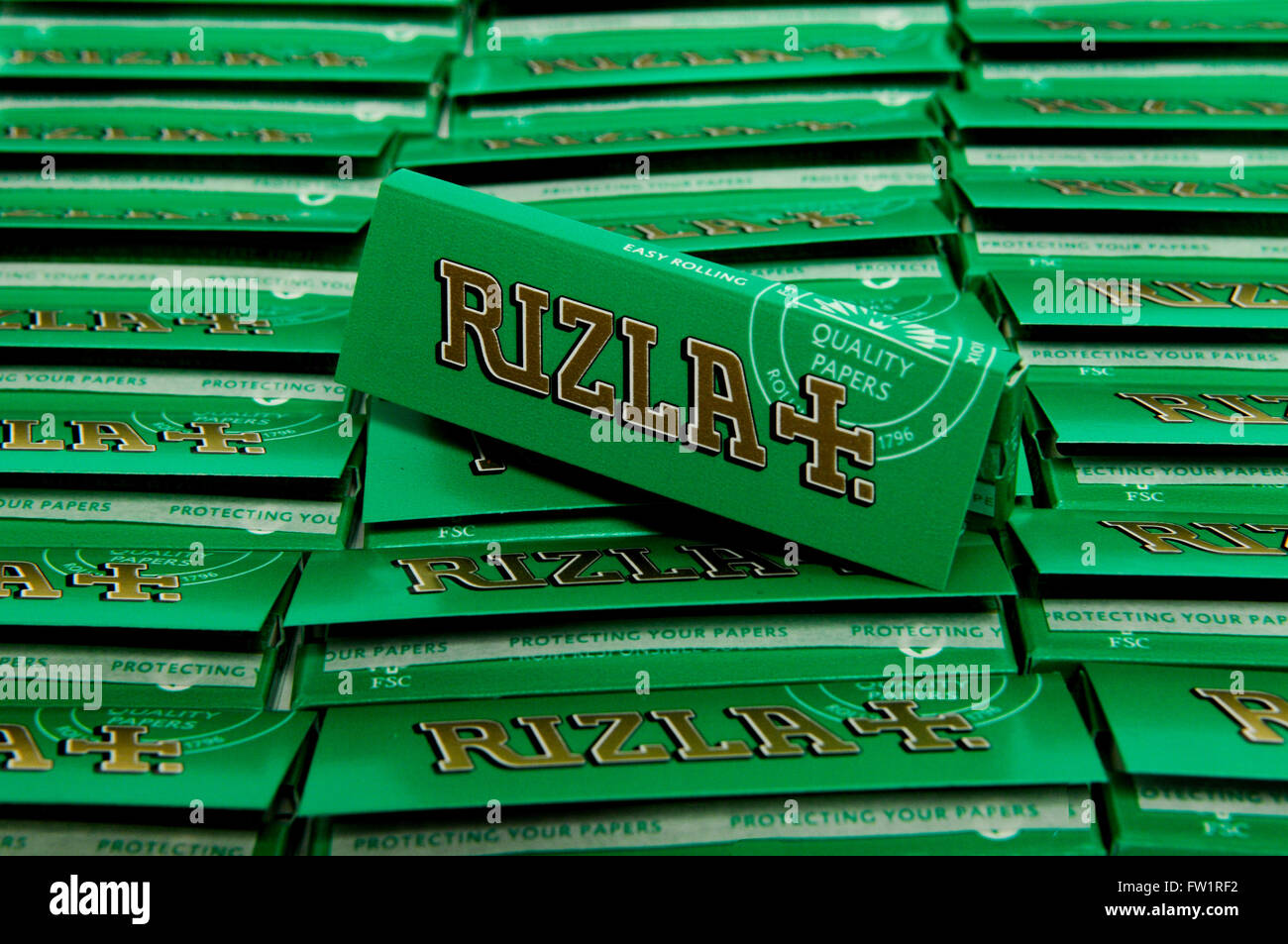 Rizla Tobacco Papers Stock Photo - Alamy