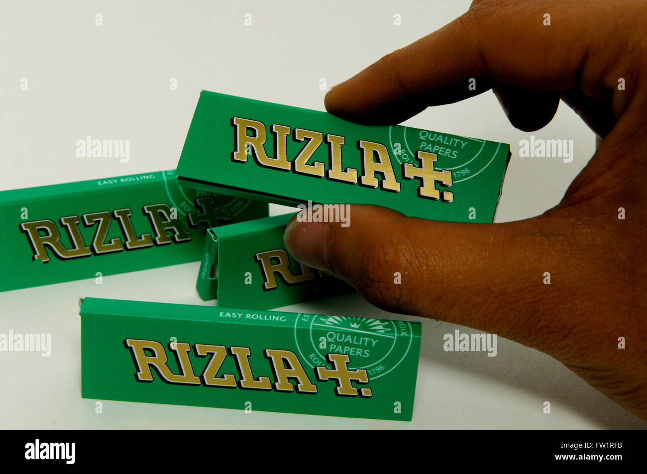 Rizla Tobacco Papers Stock Photo - Alamy