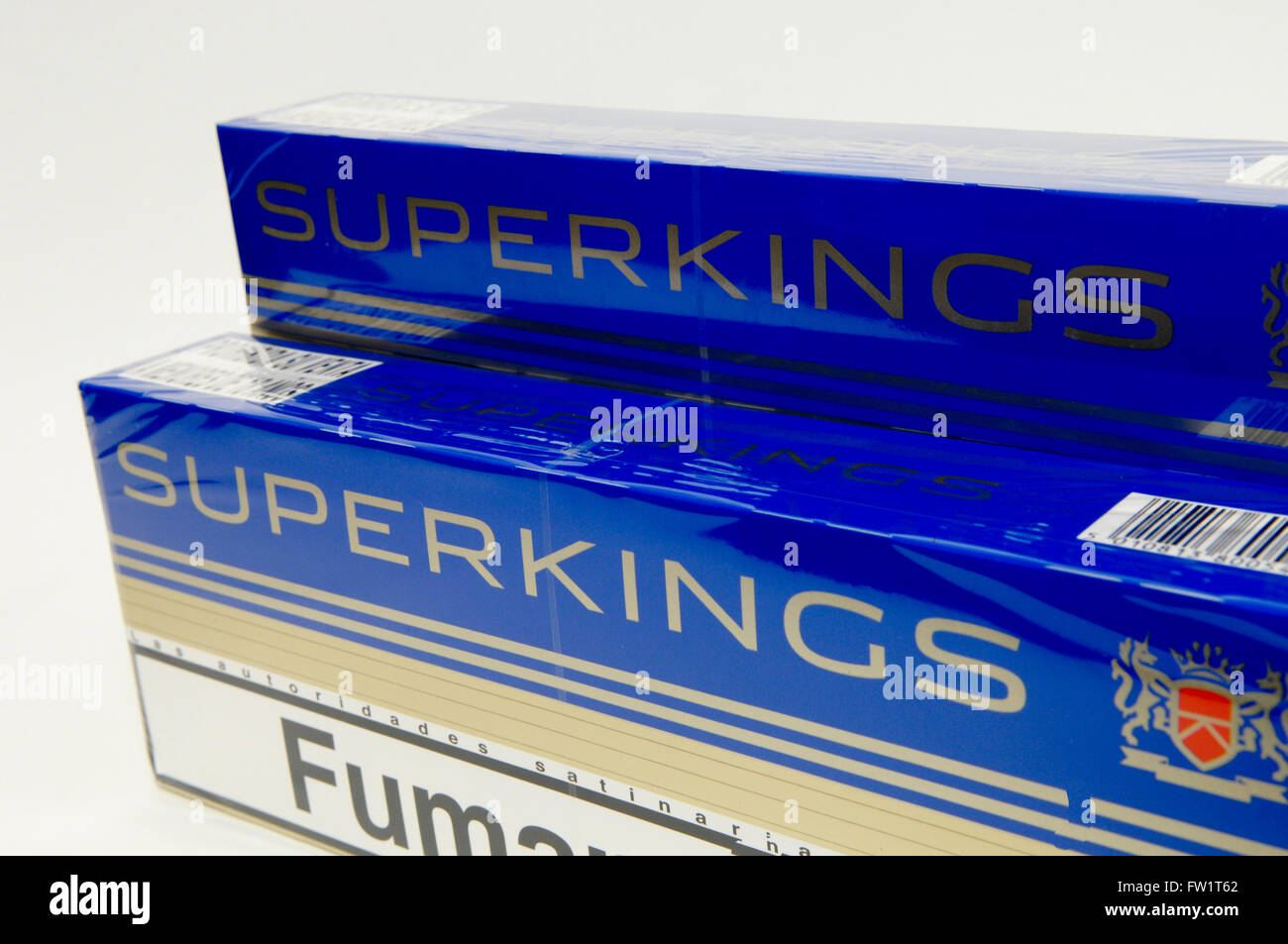 Super Kings cigarettes cartons on white background Stock Photo - Alamy