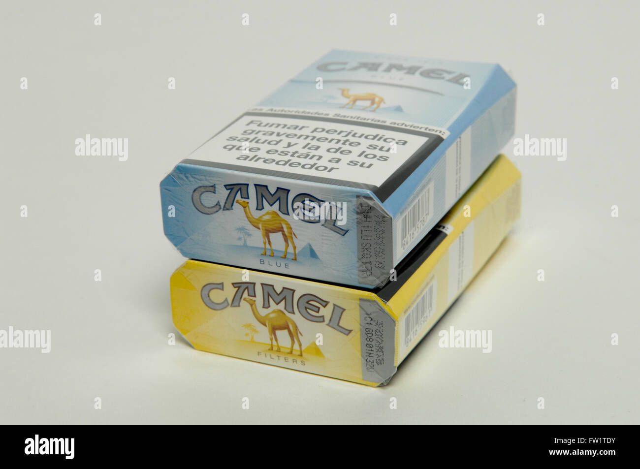 Two packets of Camel Cigarettes Stock Photo - Alamy
