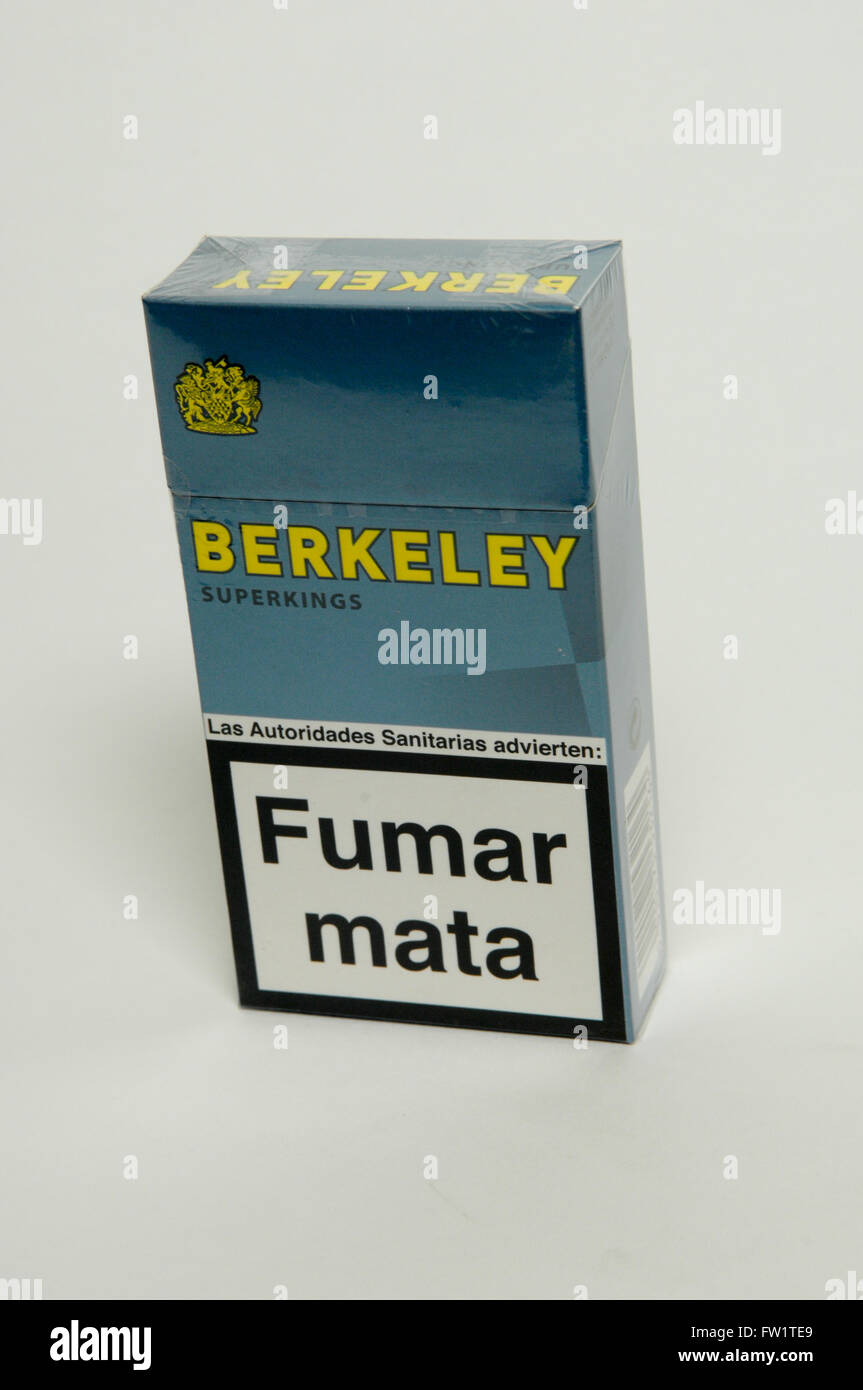 Berkeley Super Kings Cigarette Packet on white background Stock Photo ...