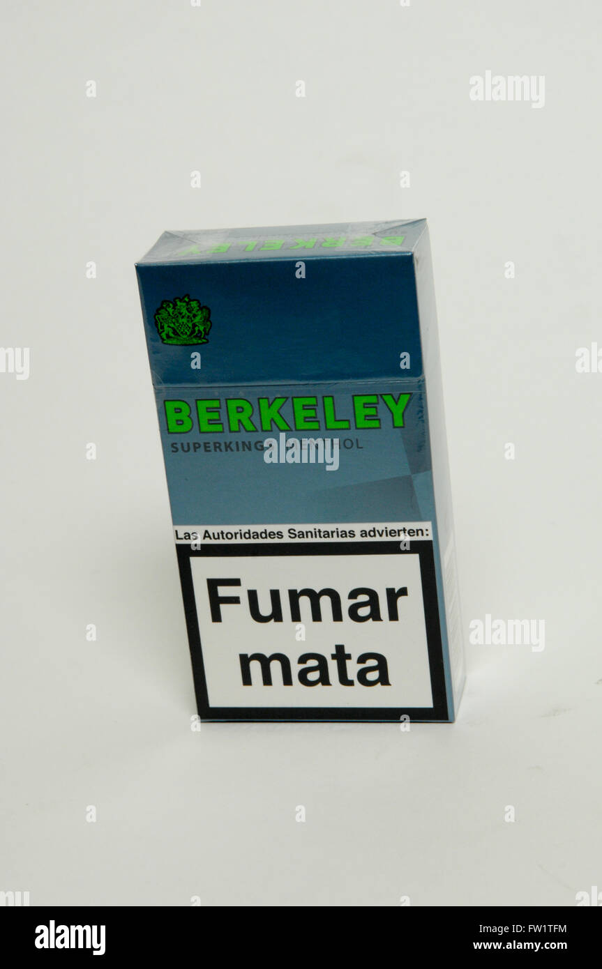 Berkeley Cigarette Packet on white background Stock Photo - Alamy