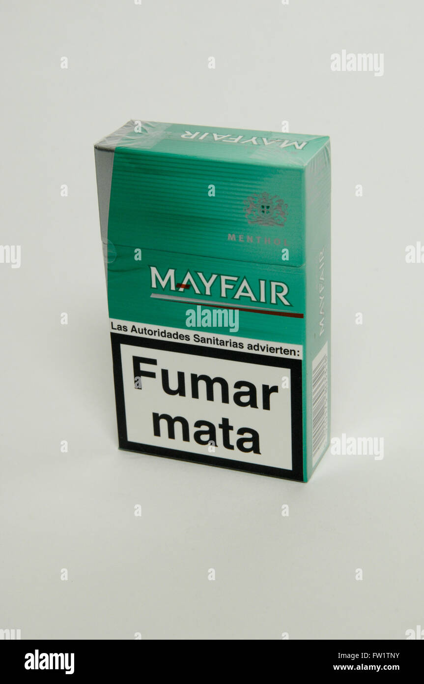 Packet of mayfair cigarettes hi-res stock photography and images - Alamy