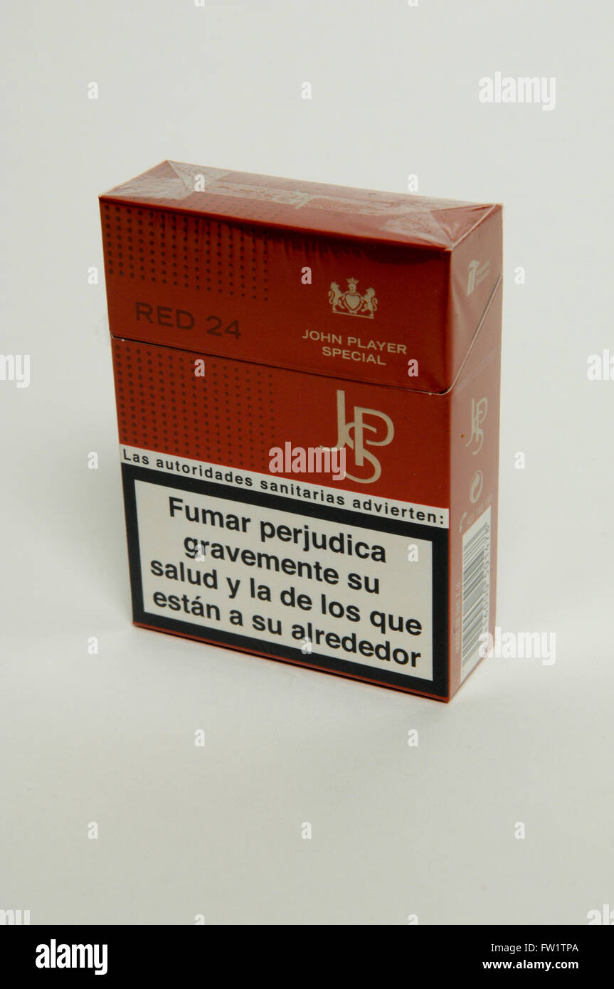 John Player Special Cigarettes on white background Stock Photo - Alamy