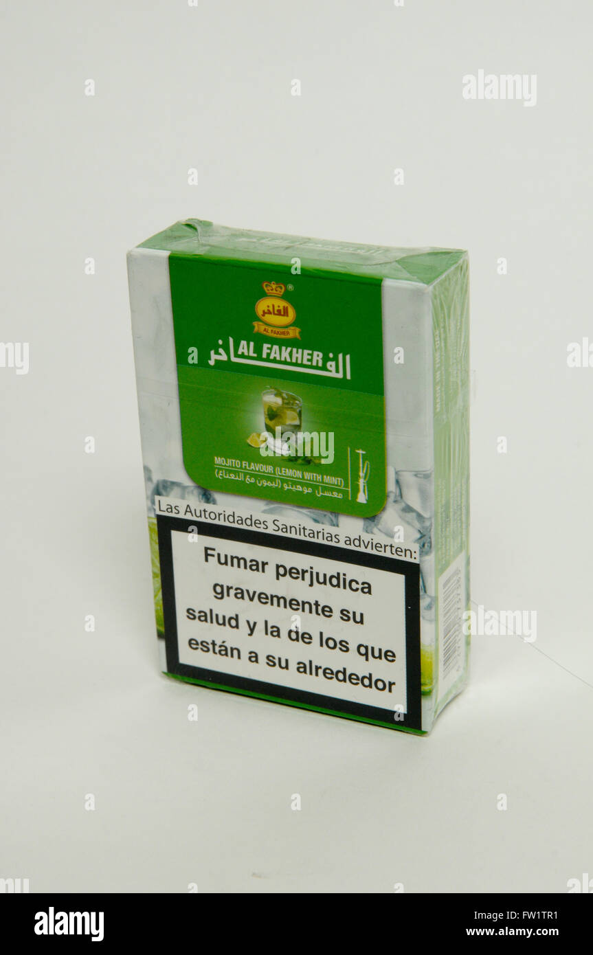 Al Fakher Tobacco is the cream themed line of shisha Stock Photo - Alamy
