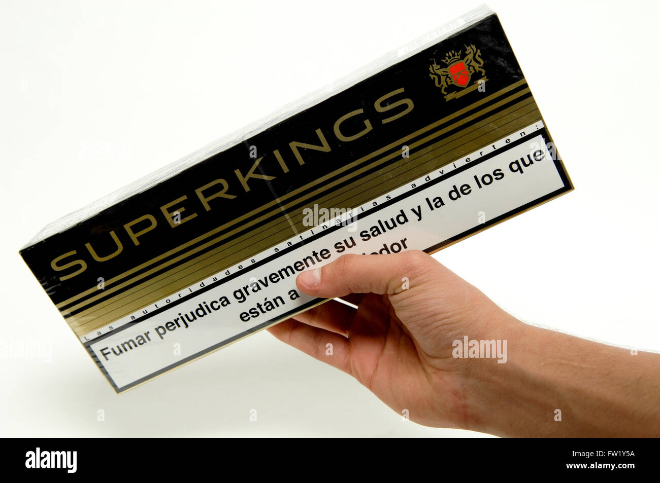 Super Kings Cigarettes Carton on sale in a tobacconist Stock Photo - Alamy