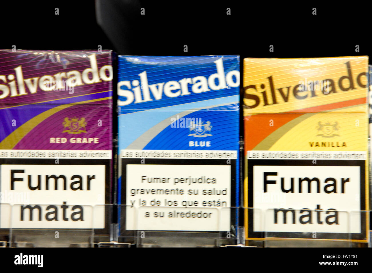 Selection of Silverado Cigarettes produced by Continental Tobacco Group ...