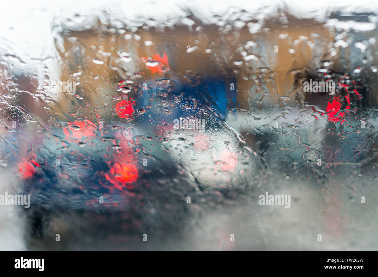 Heavy rain car windscreen hi-res stock photography and images - Alamy