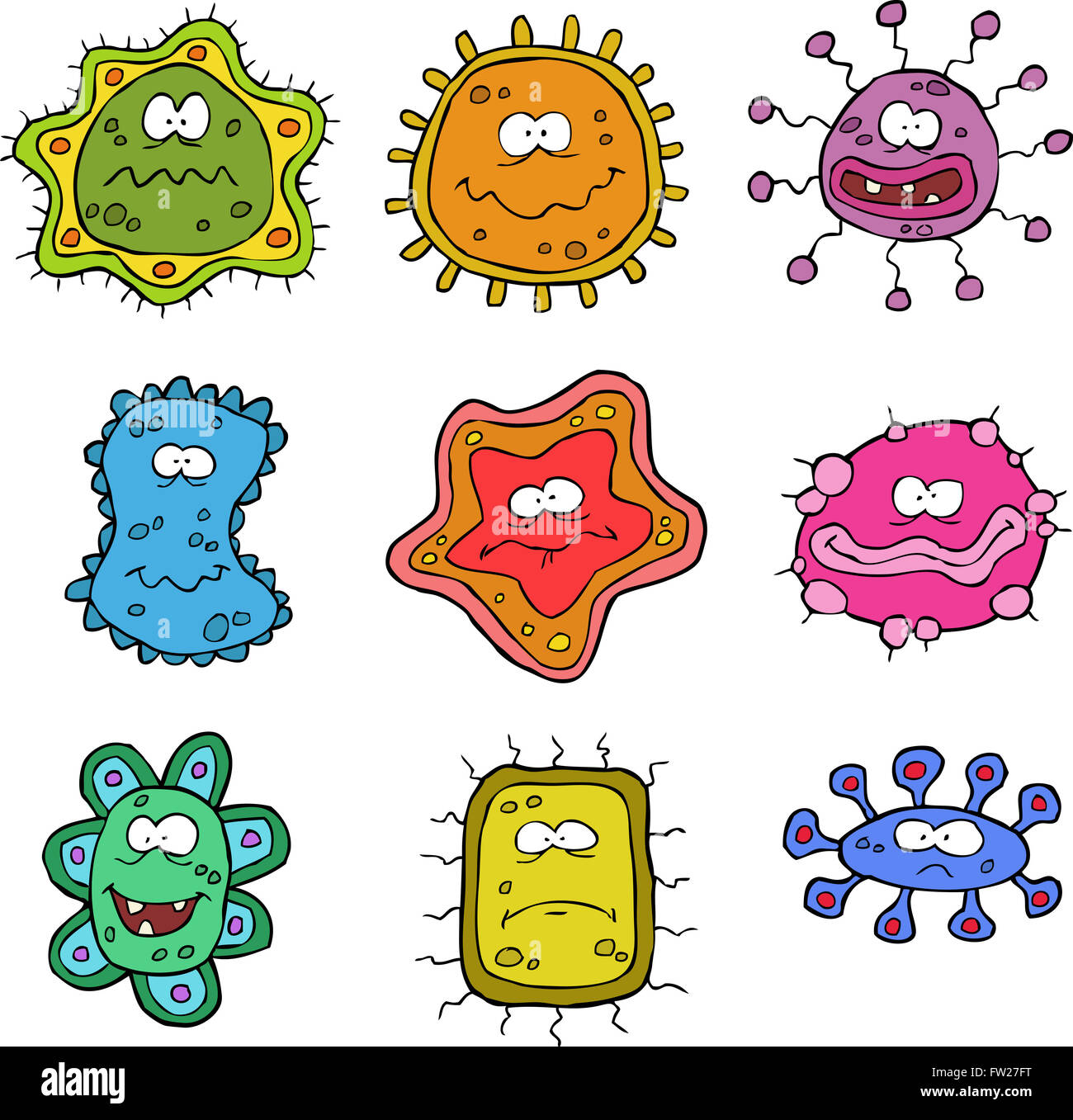 Virus Cartoon High Resolution Stock Photography and Images - Alamy