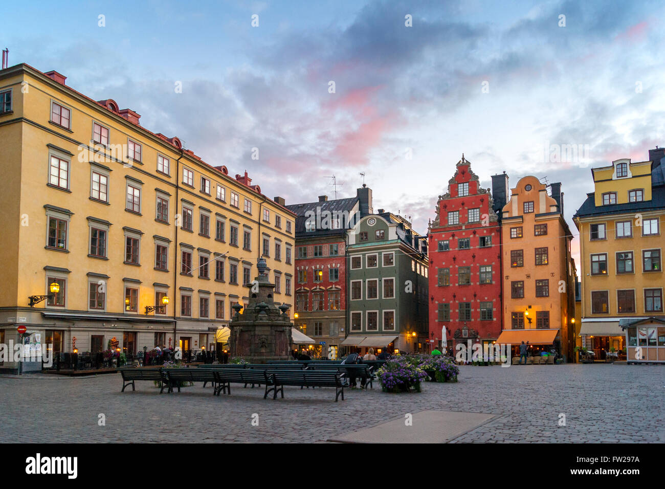 Stortorget (The Big Square), the oldest square in Stockholm, Sweden ...