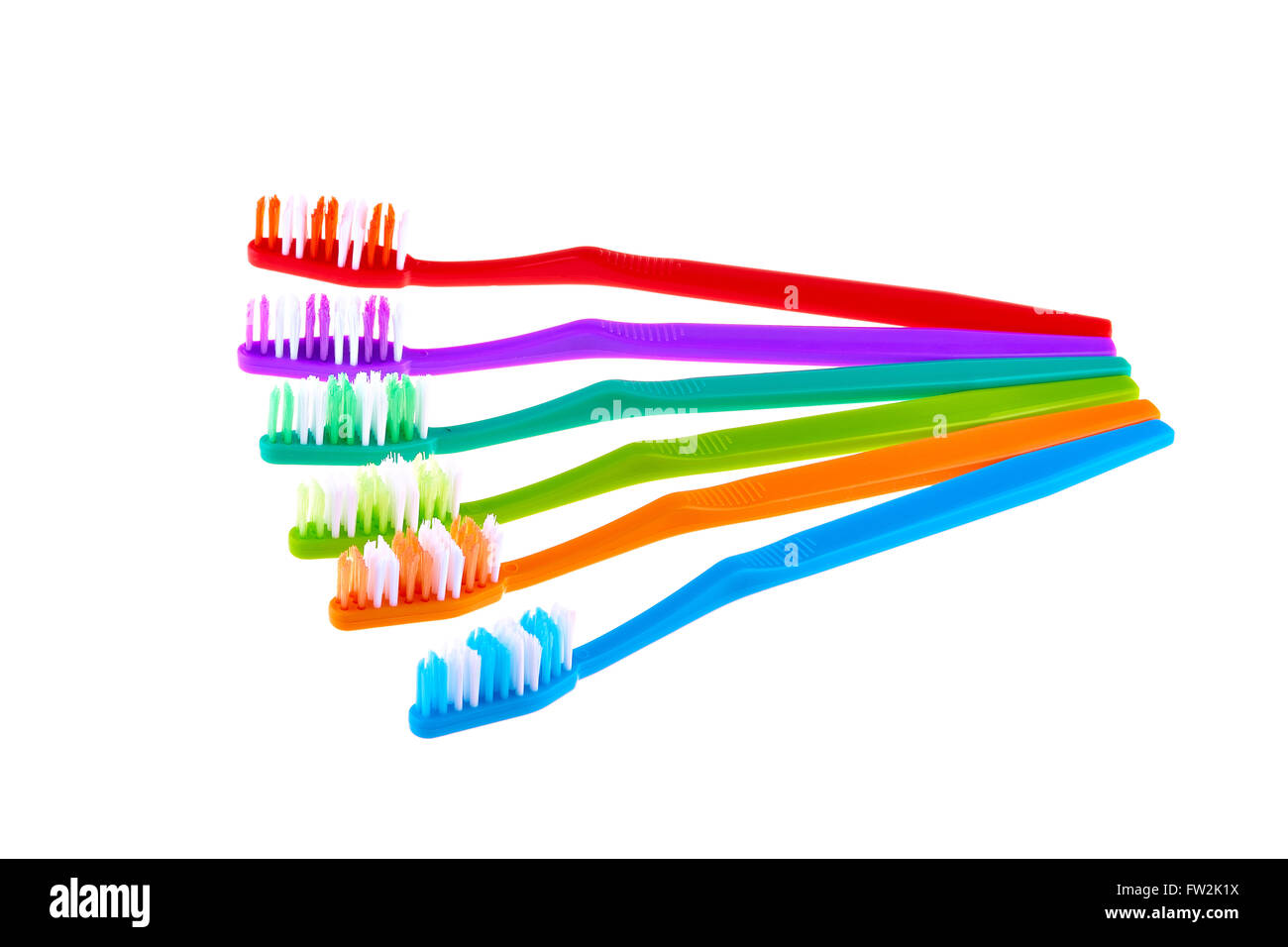 Tooth brush set isolated on white background Stock Photo - Alamy
