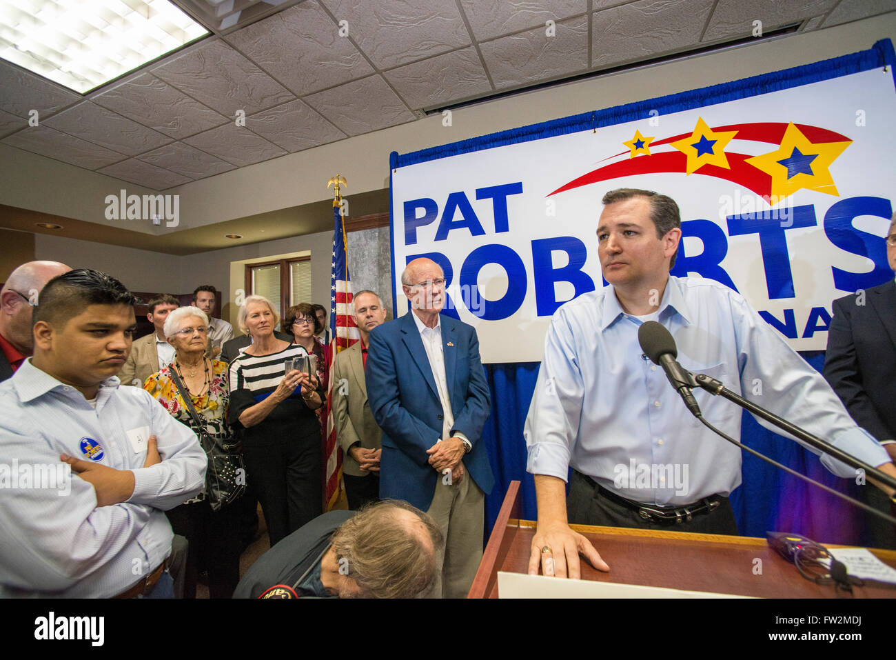 Wichita, Kansas, USA, 9th October, 2014 Senator Ted Cruz (R-TX) at ...