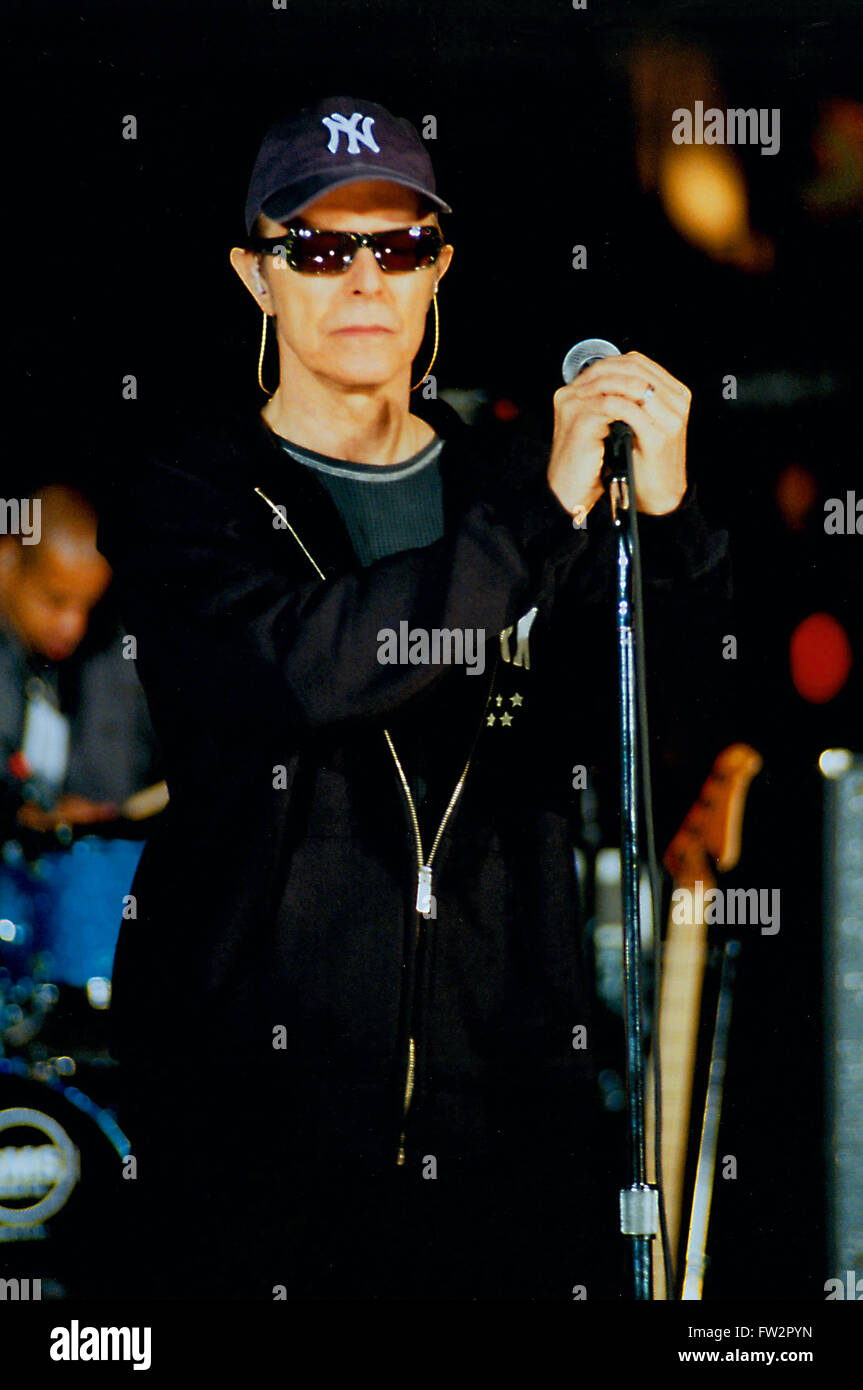 David Bowie ,rehearses for ' The Today Show ' Summer Concert Series in ...