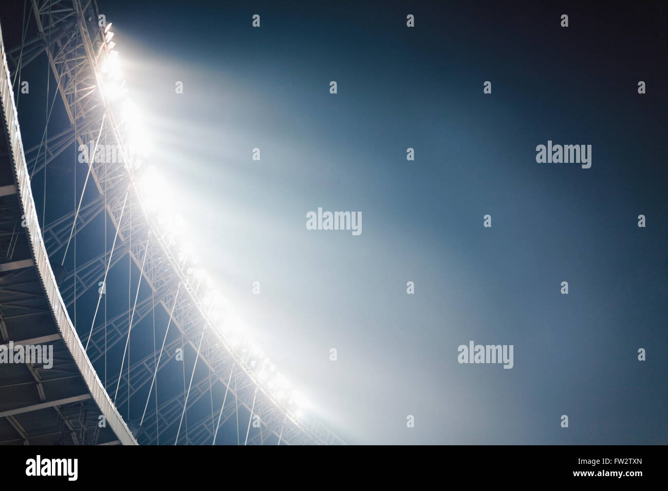 View of stadium lights at night Stock Photo - Alamy