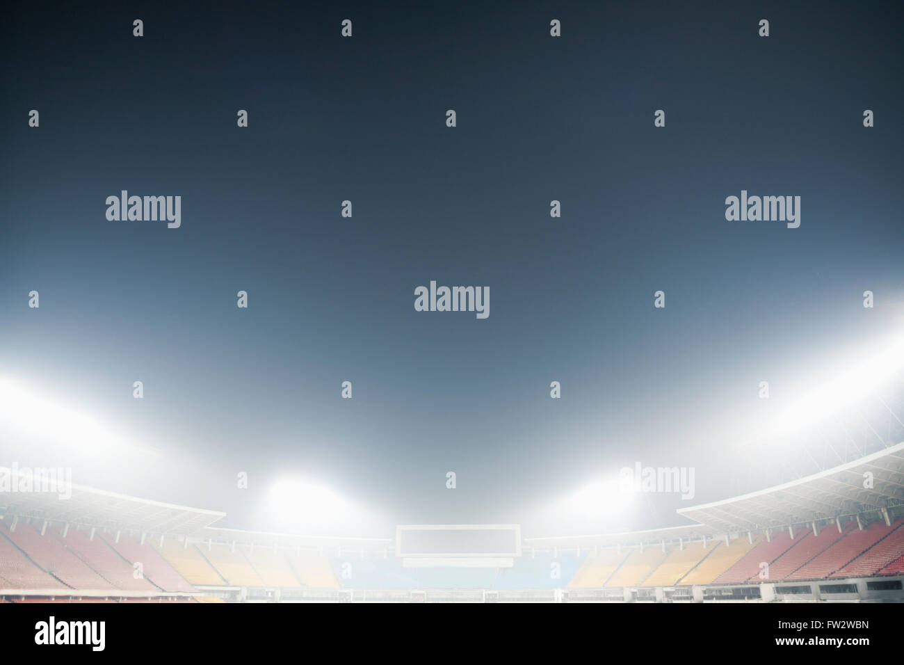 View of stadium lights at night Stock Photo - Alamy