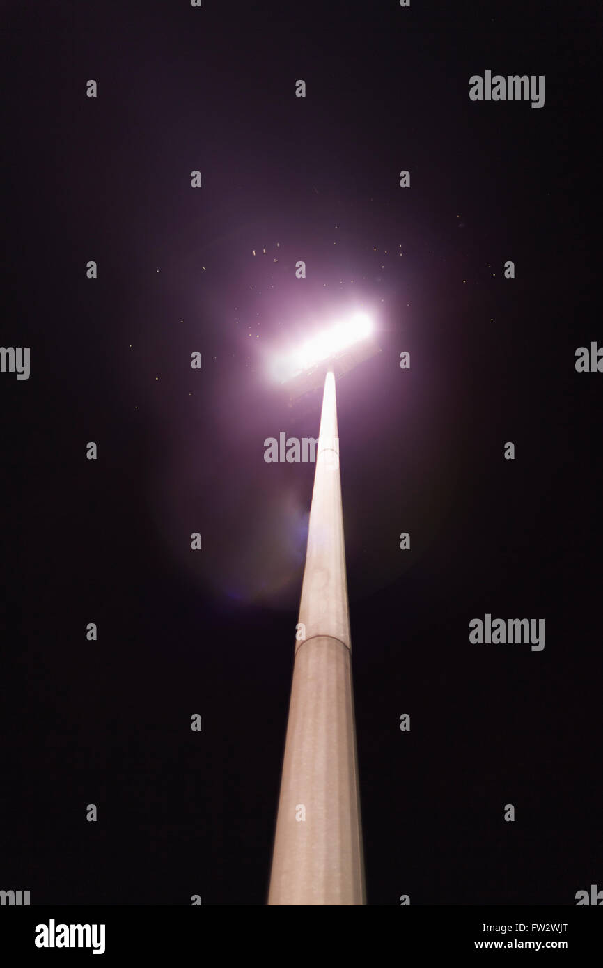 View of stadium lights at night Stock Photo - Alamy