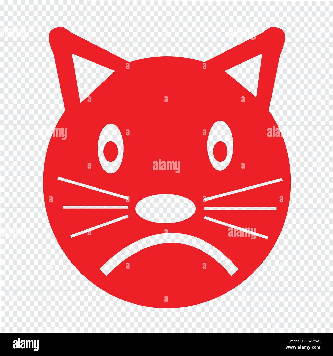 Cat Face emotion Icon Illustration sign design Stock Vector Image & Art ...