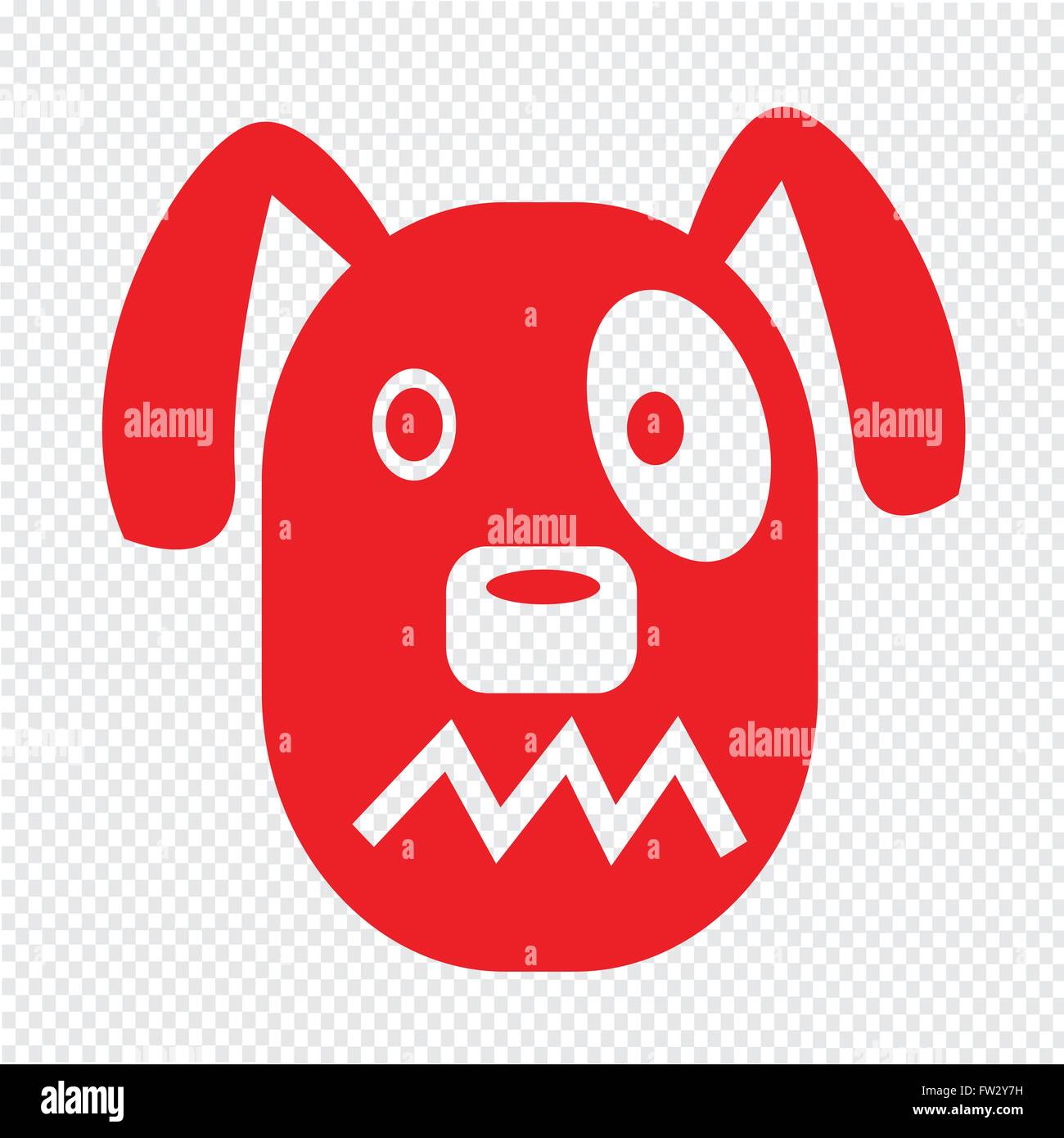Dog Face emotion Icon Illustration sign design Stock Vector Image & Art ...
