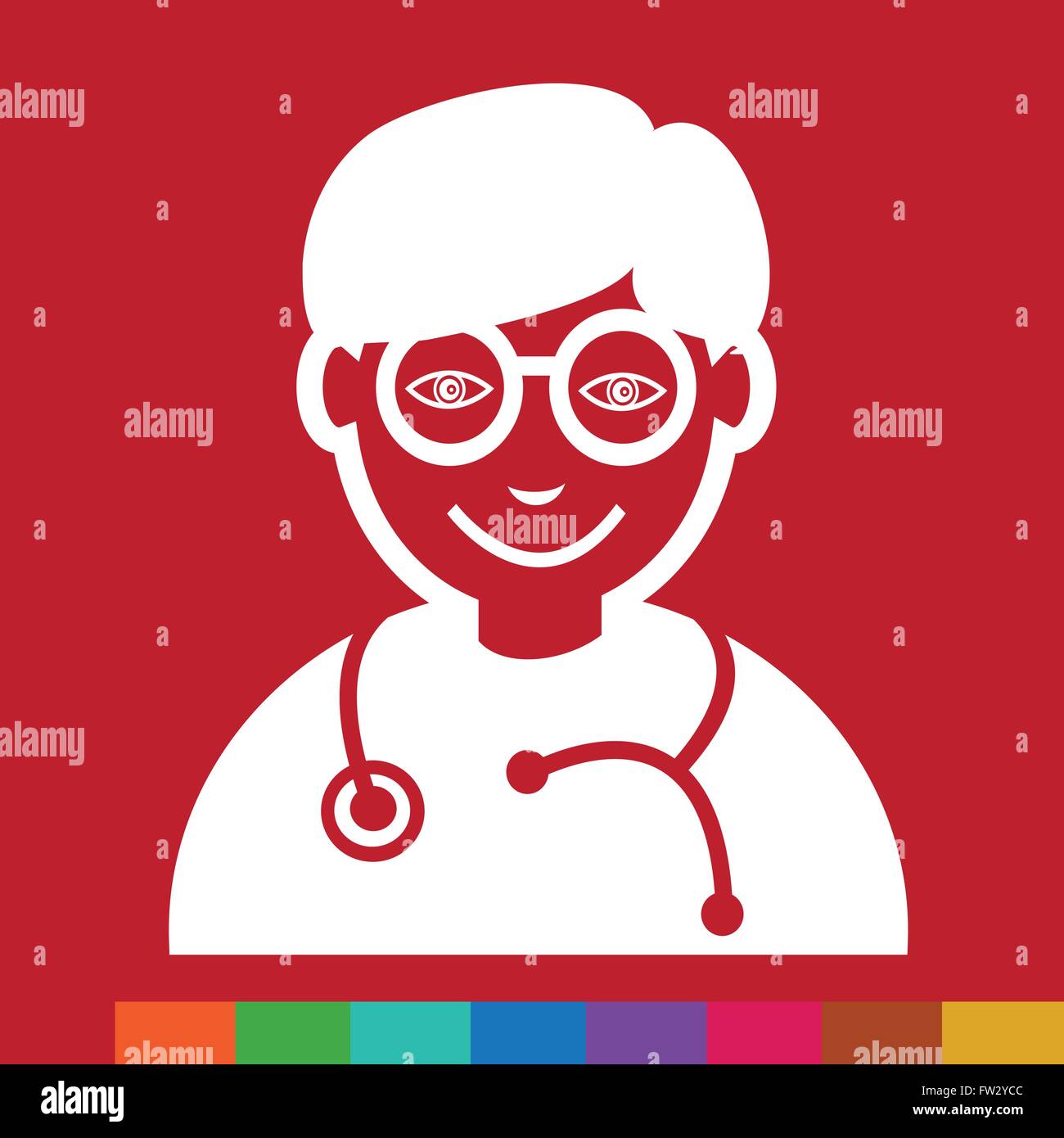 Doctor Face emotion Icon Illustration sign design Stock Vector Image ...