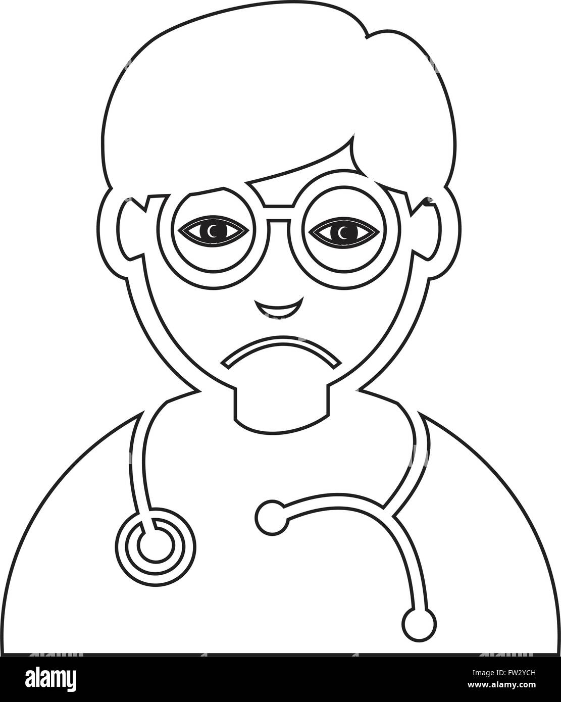 Doctor Face emotion Icon Illustration sign design Stock Vector Image ...