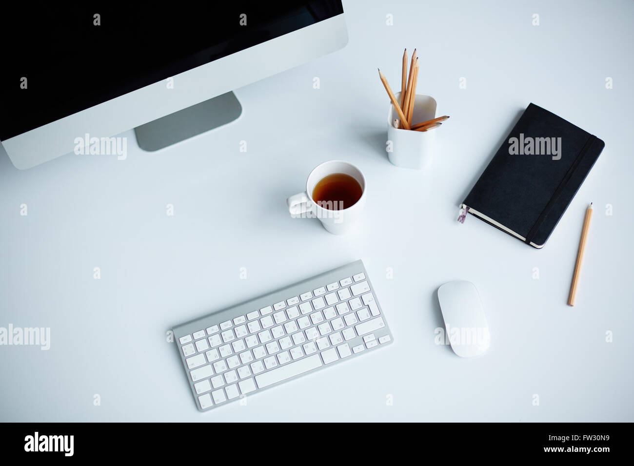 Workplace at office Stock Photo - Alamy