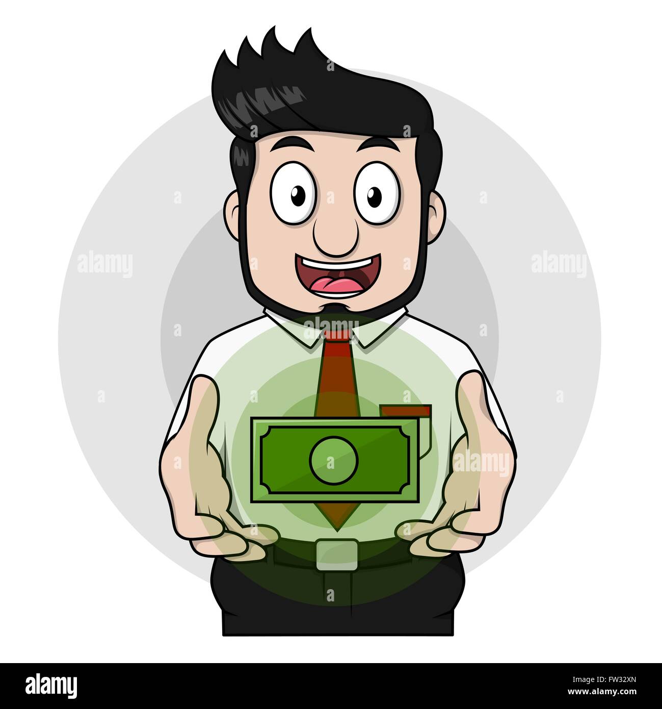 Money dollar bag bills Stock Vector Images - Alamy