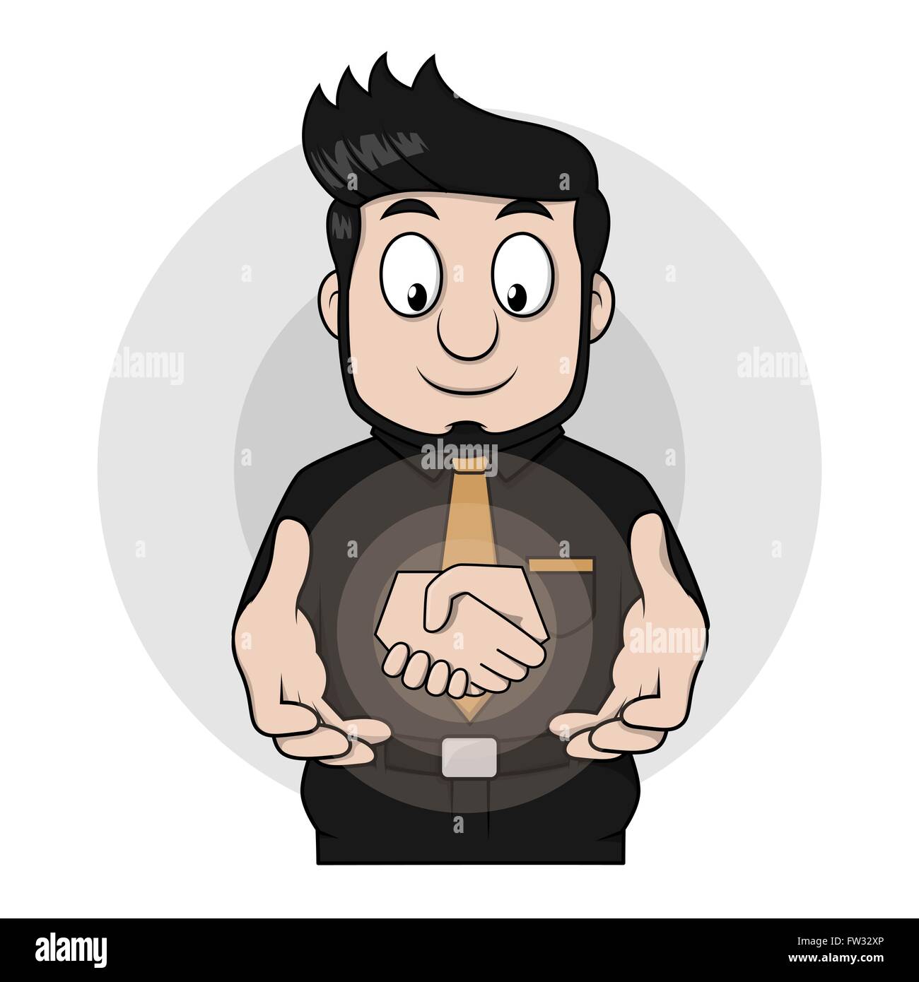 Business man shake a hand Stock Vector Image & Art - Alamy