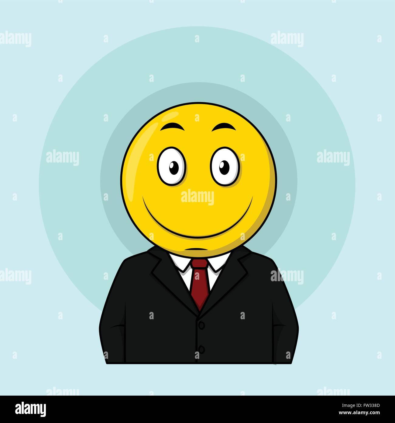 Business man smile face Stock Vector Image & Art - Alamy