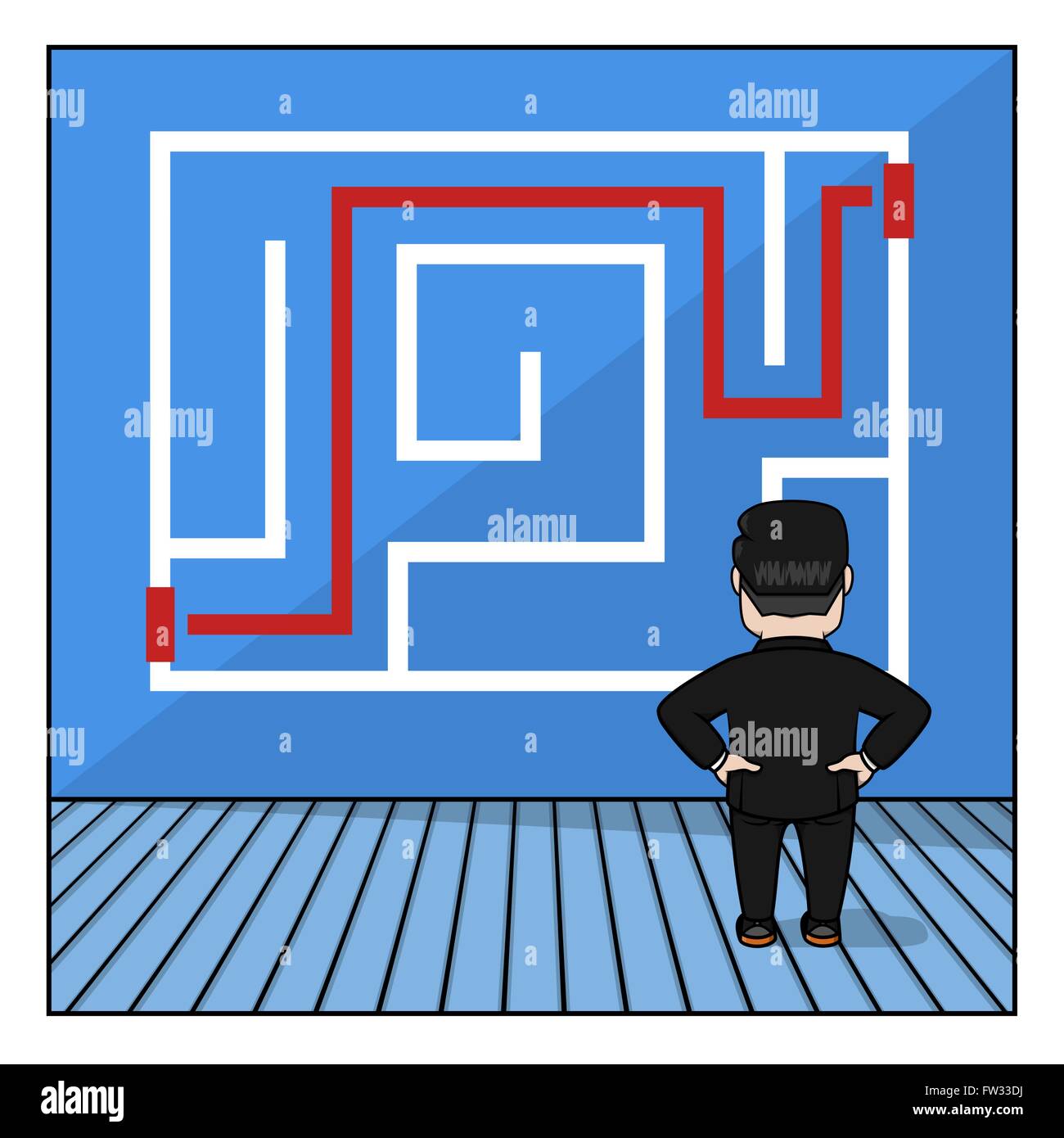 Finding a man Cut Out Stock Images & Pictures - Alamy