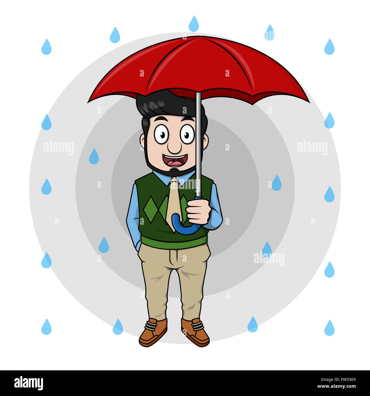 Person businessman holding two Stock Vector Images - Alamy