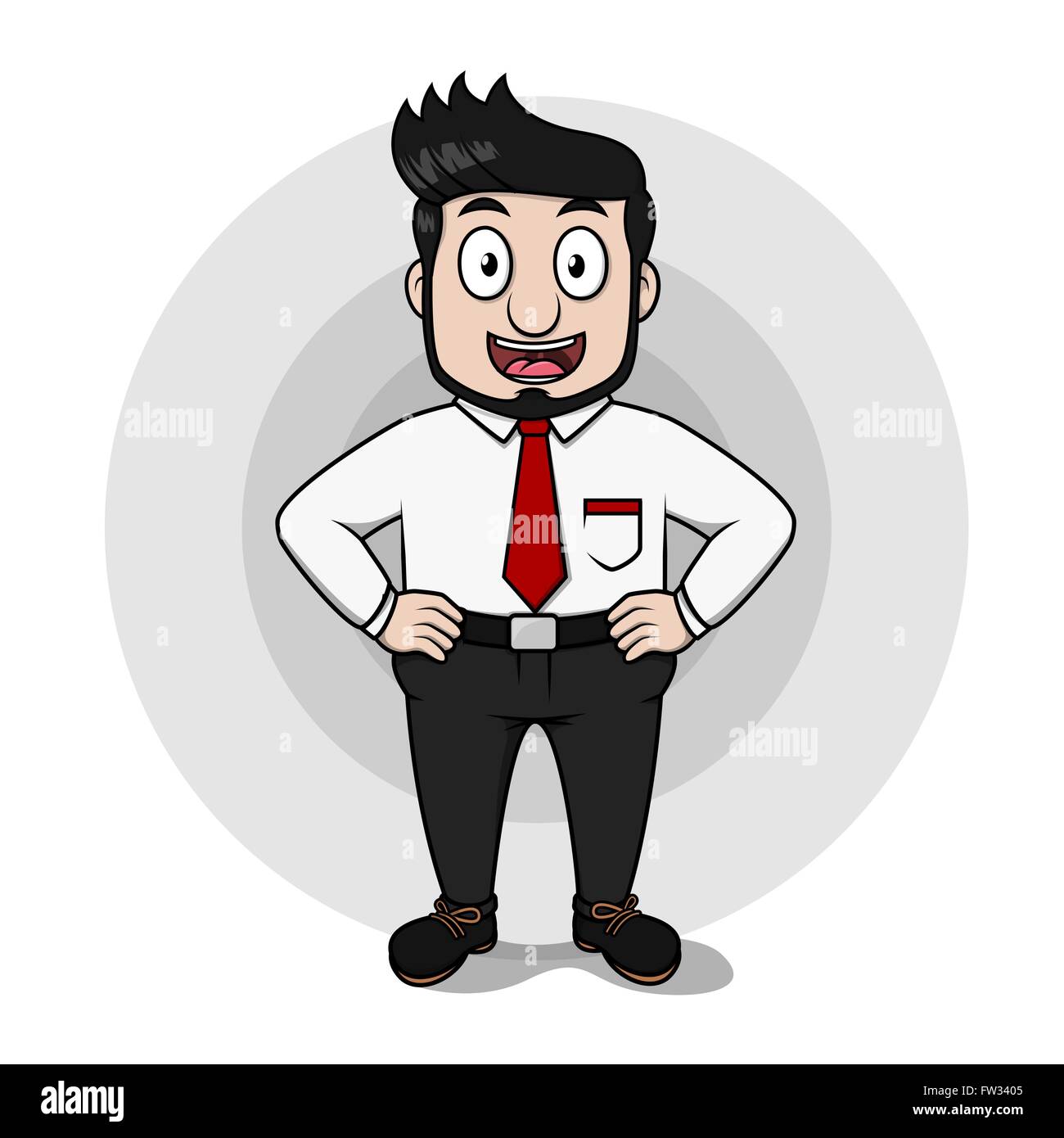 Very happy business man Stock Vector Image & Art - Alamy